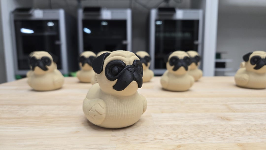 Pug Duck - 3D Printed Dog Duck - Etsy