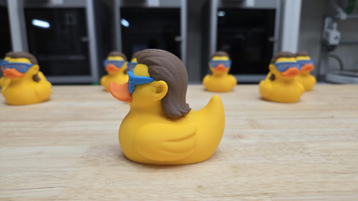 3D Printed Mullet Duck | Mullet Figurine - Etsy