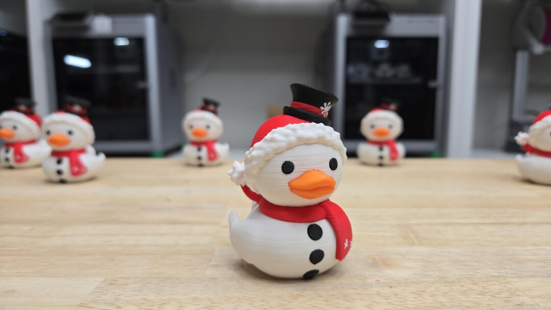 Snowman Duck - 3D Printed - Etsy