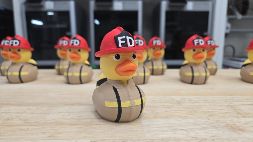 Firefighter Duck - 3D Printed - Etsy