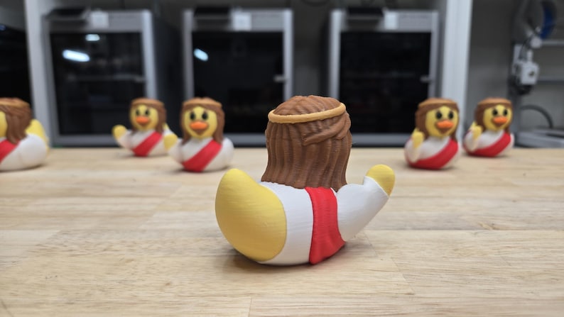 3D Printed Jesus Duck Figurine - Faith Inspired Duck - Christian Gift ...