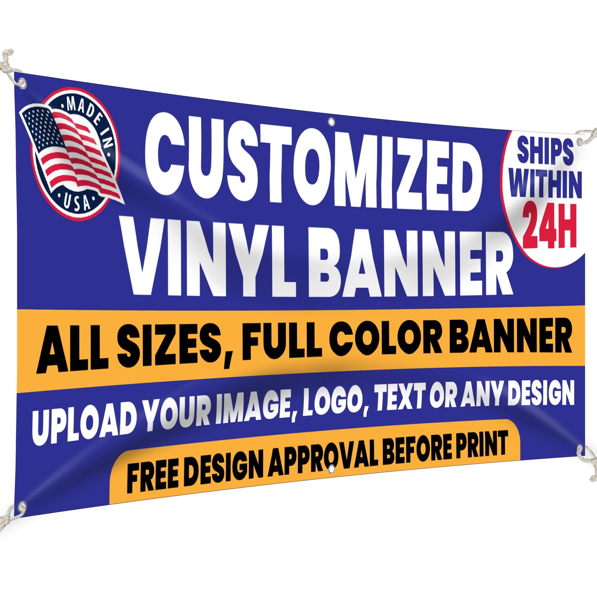 Custom Vinyl Banner: Personalized Advertising, Event Sign - Etsy