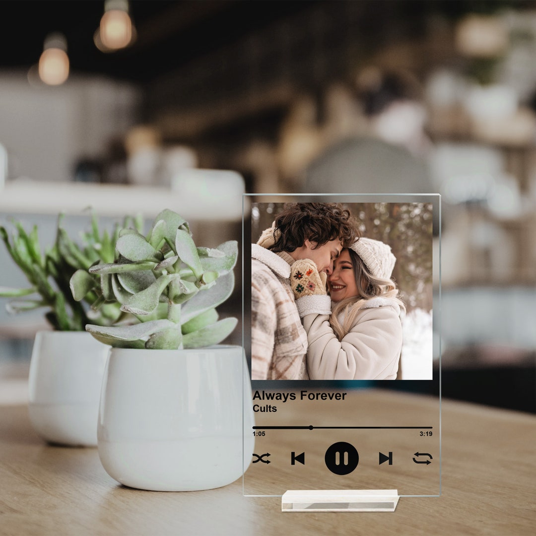 Personalized Song Plaque, Custom Acrylic Music Plaque With Stand ...