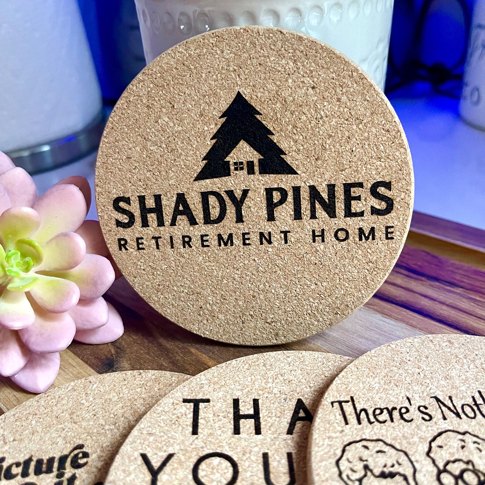 Cork Coasters Golden Girls Themed - Dorothy, Rose Blanche Sophia - Set ...