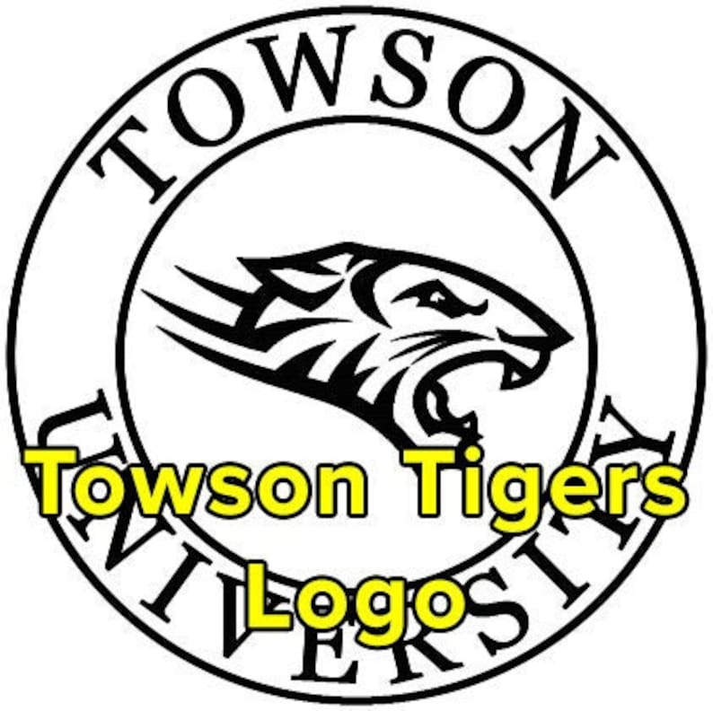 Towson Tigers Maryland University Logo - Jpg/png/lightburn Laser ...
