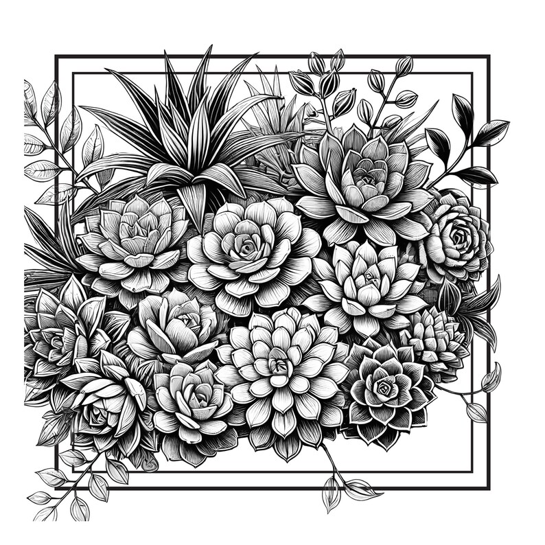 Geometric Blooms Coloring Pages: Flowers With Stunning Patterns and ...