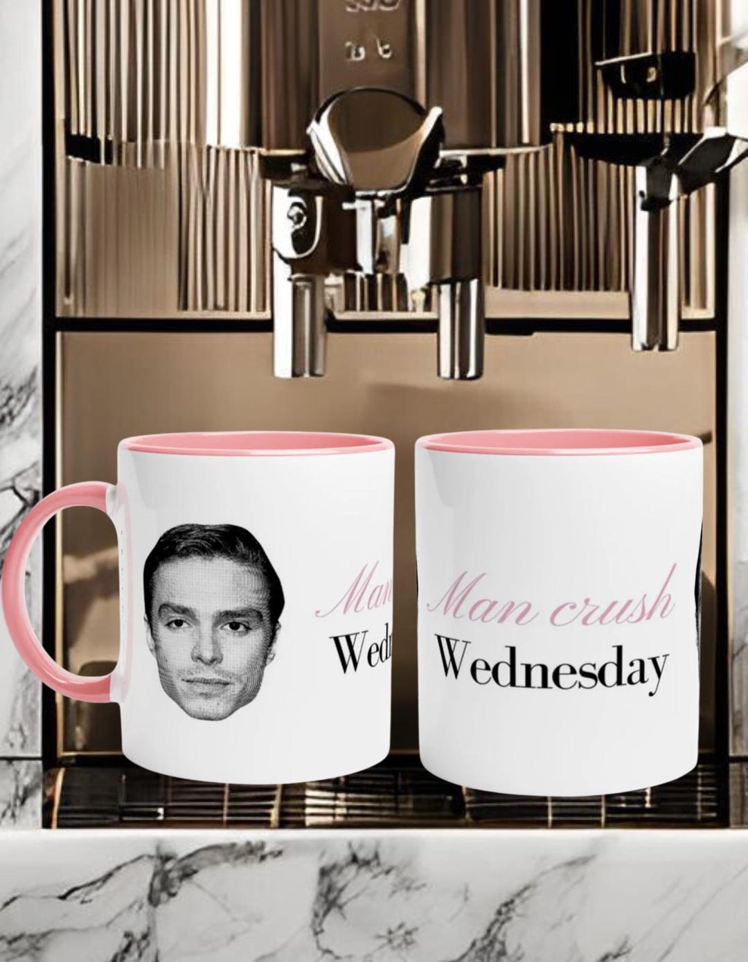 Man Crush Wednesday Mug Actor Nicholas Alexander Chavez Ceramic Mug Pink Present Girl BFF Lover ...