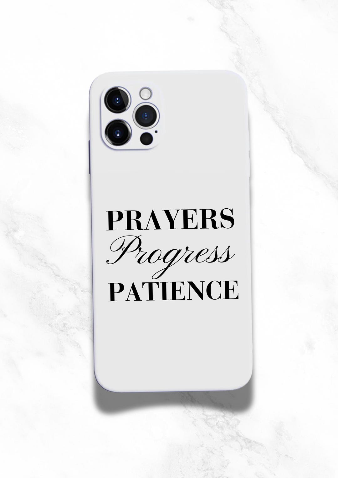 Prayers, Progress, and Patience iPhone 16 Pro Max Smartphone Tough Case ...