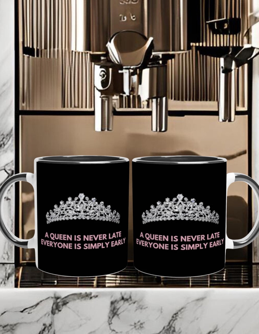 Queen Mug Work Late Boss Humor Crown Princess Co Worker Diamonds ...