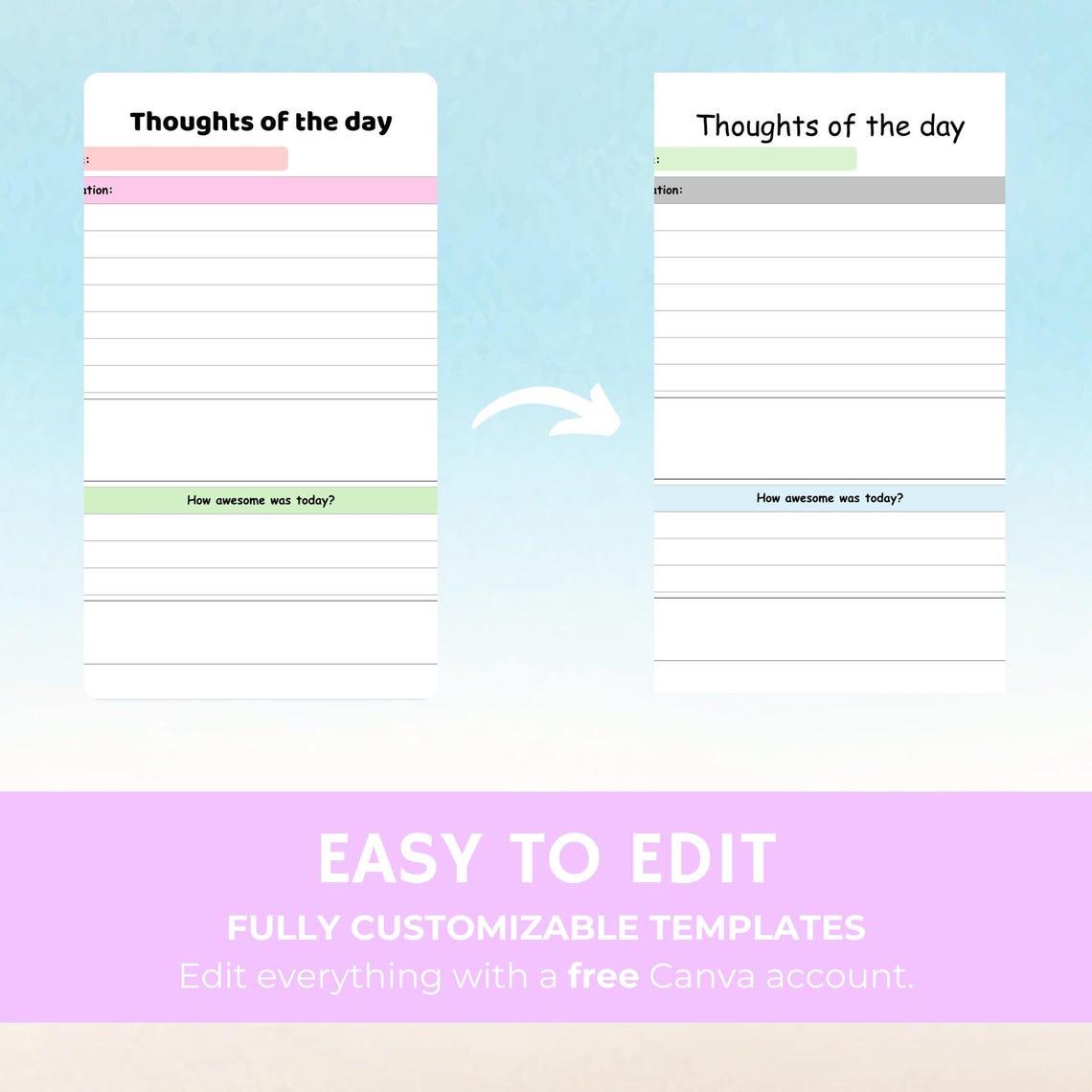 Editable Kids Travel Journal – Printable Adventure Diary & Planner ...