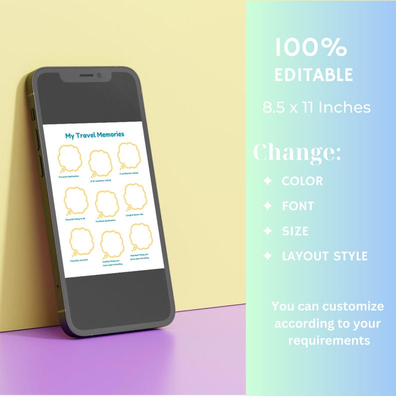 Digital Kids Travel Journal | Printable Adventure Diary for Children ...