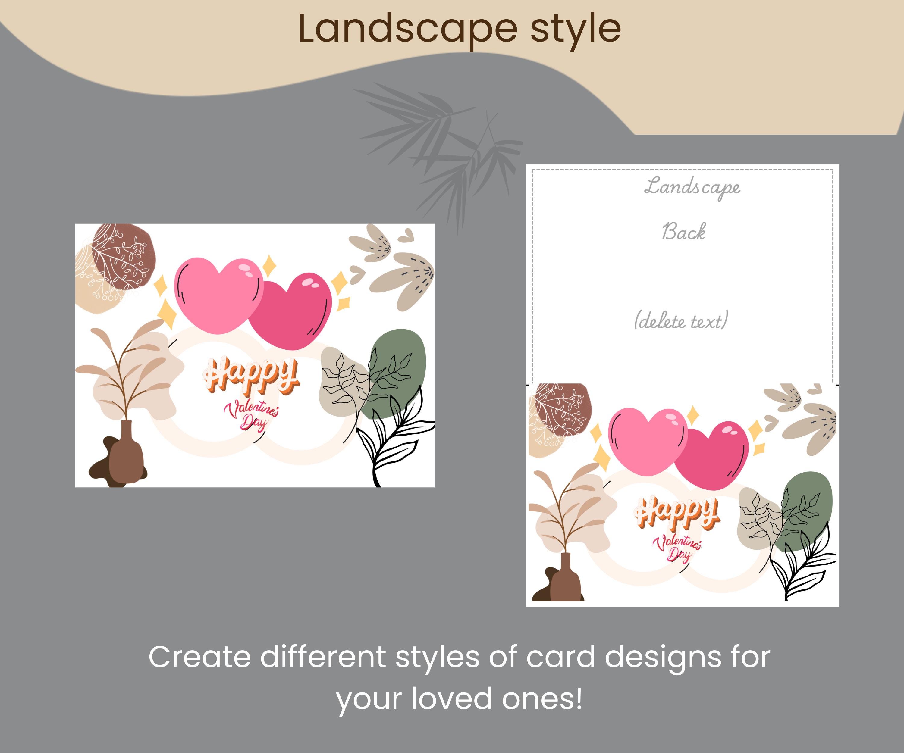 24 Canva Greeting Card Templates: Editable Bundle (5 Sizes) - Etsy