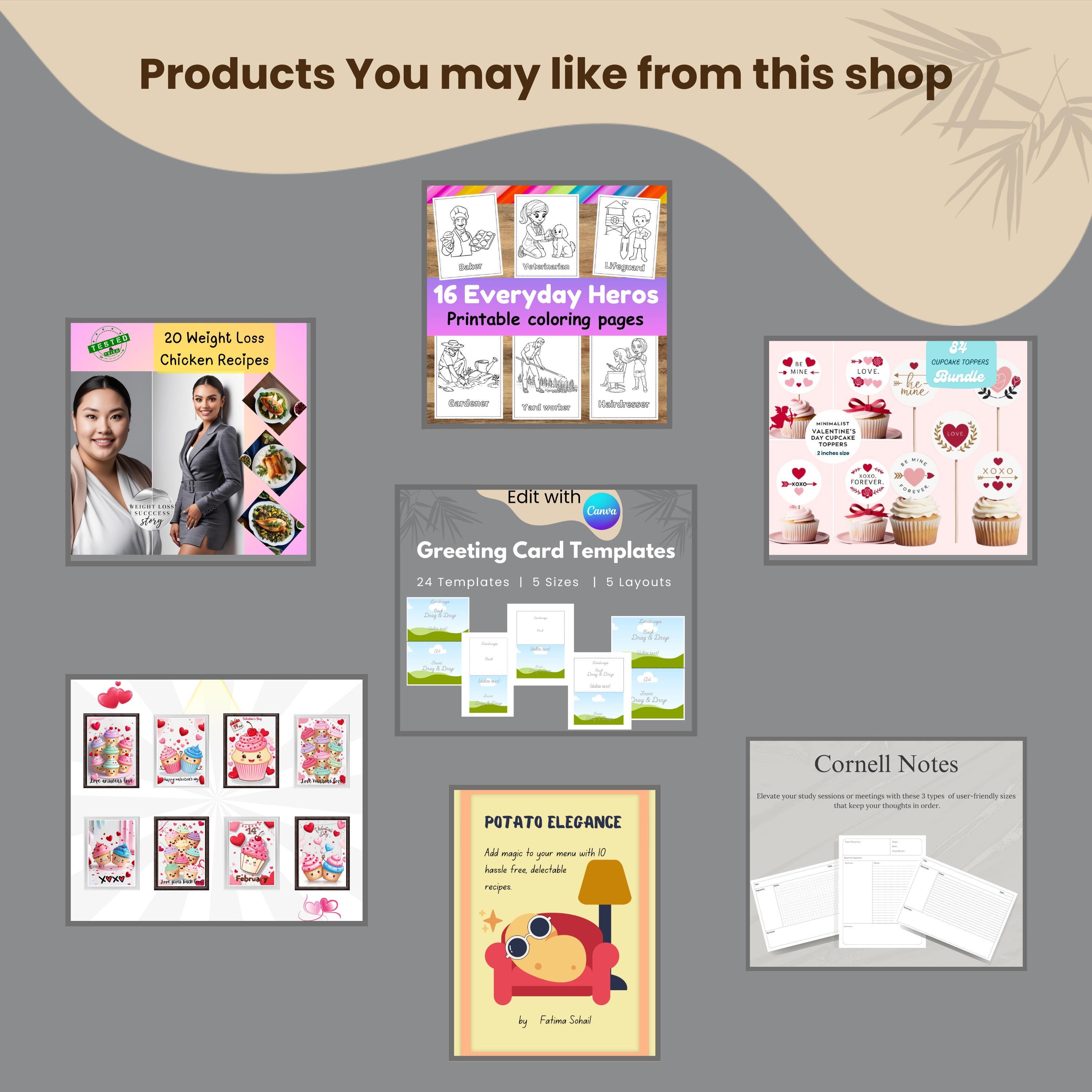Cake Toppers Templates, Editable Canva Templates, Drag and Drop Canva ...