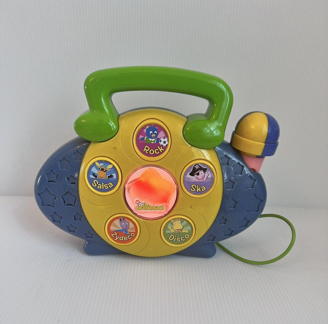 The Backyardigans Sing Along Music Player Karaoke Toy 2005 Mattel ...
