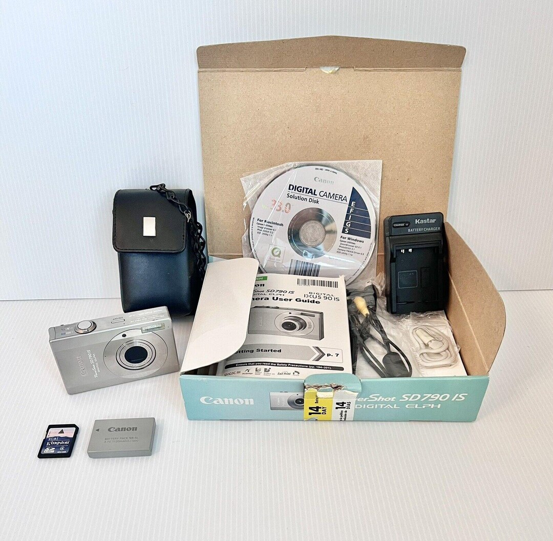 Canon Powershot Digital Elph SD790 IS 10.0mp/charger/case/sd Card ...