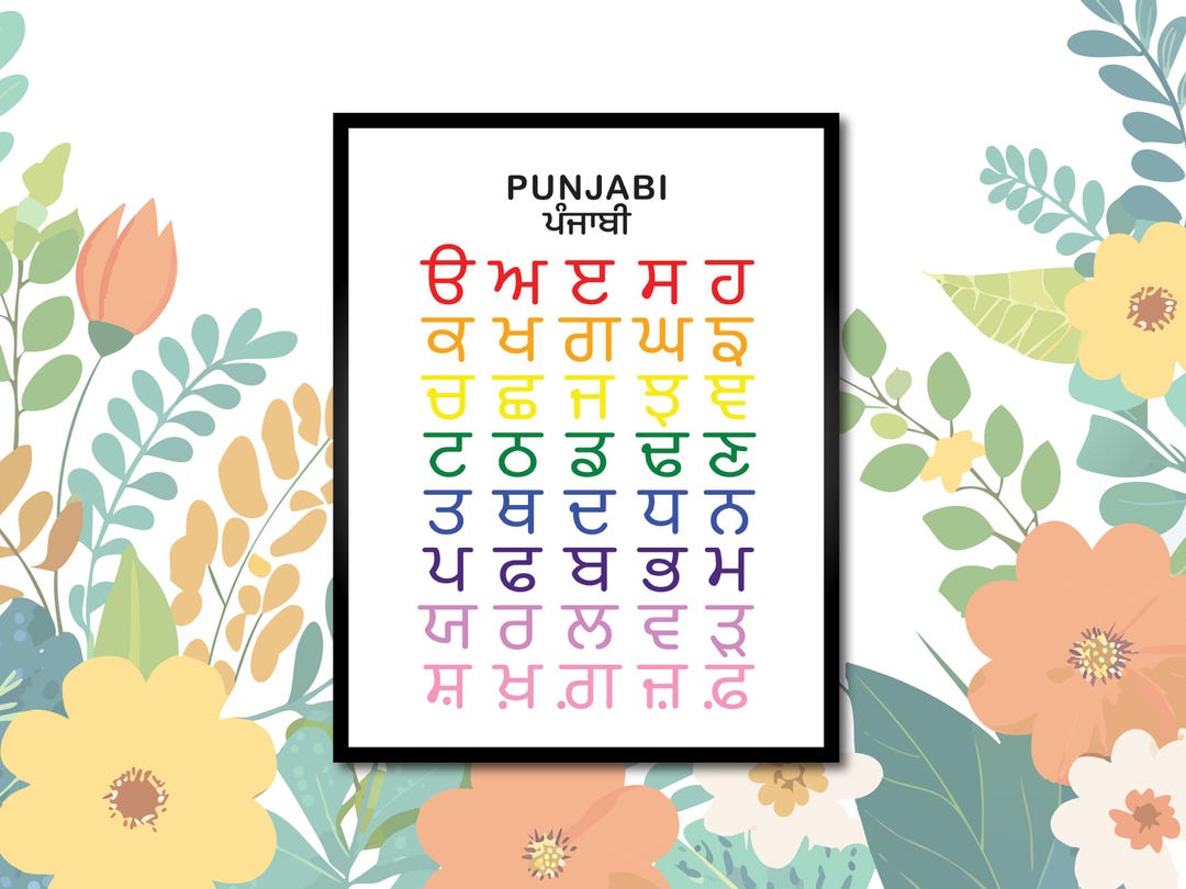 Punjabi Alphabet, Rainbow, Gurmukhi, Learn Punjabi, Punjabi Language ...