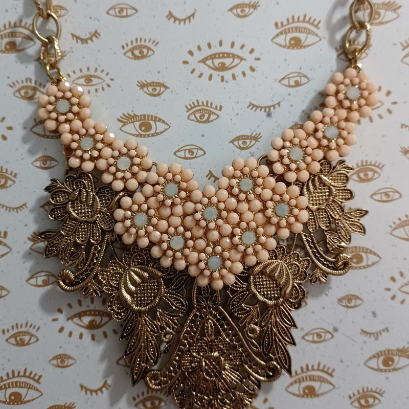 Lace Bib Necklace - Etsy