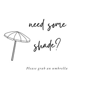 Wedding Sign: Need Some Shade? - Etsy