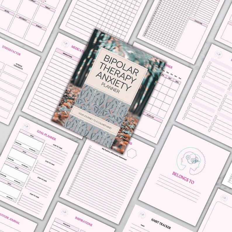 Bipolar Anxienty Disorder Therapy SET BUNDLE Anxiety Depression ...