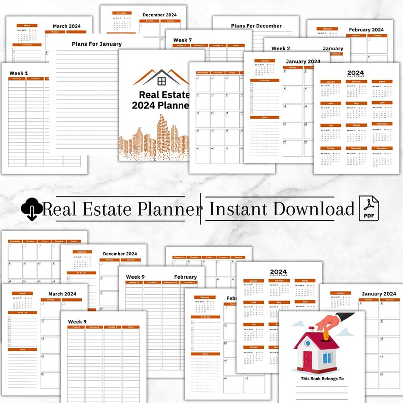 Real Estate Planner Bundle, Real Estate Planner, Real Estate Canva ...