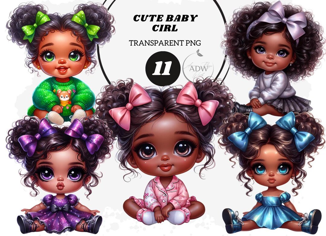 Baby Girl Clipart, Cute Little Girls Clipart, Baby Girl Png, Babies ...