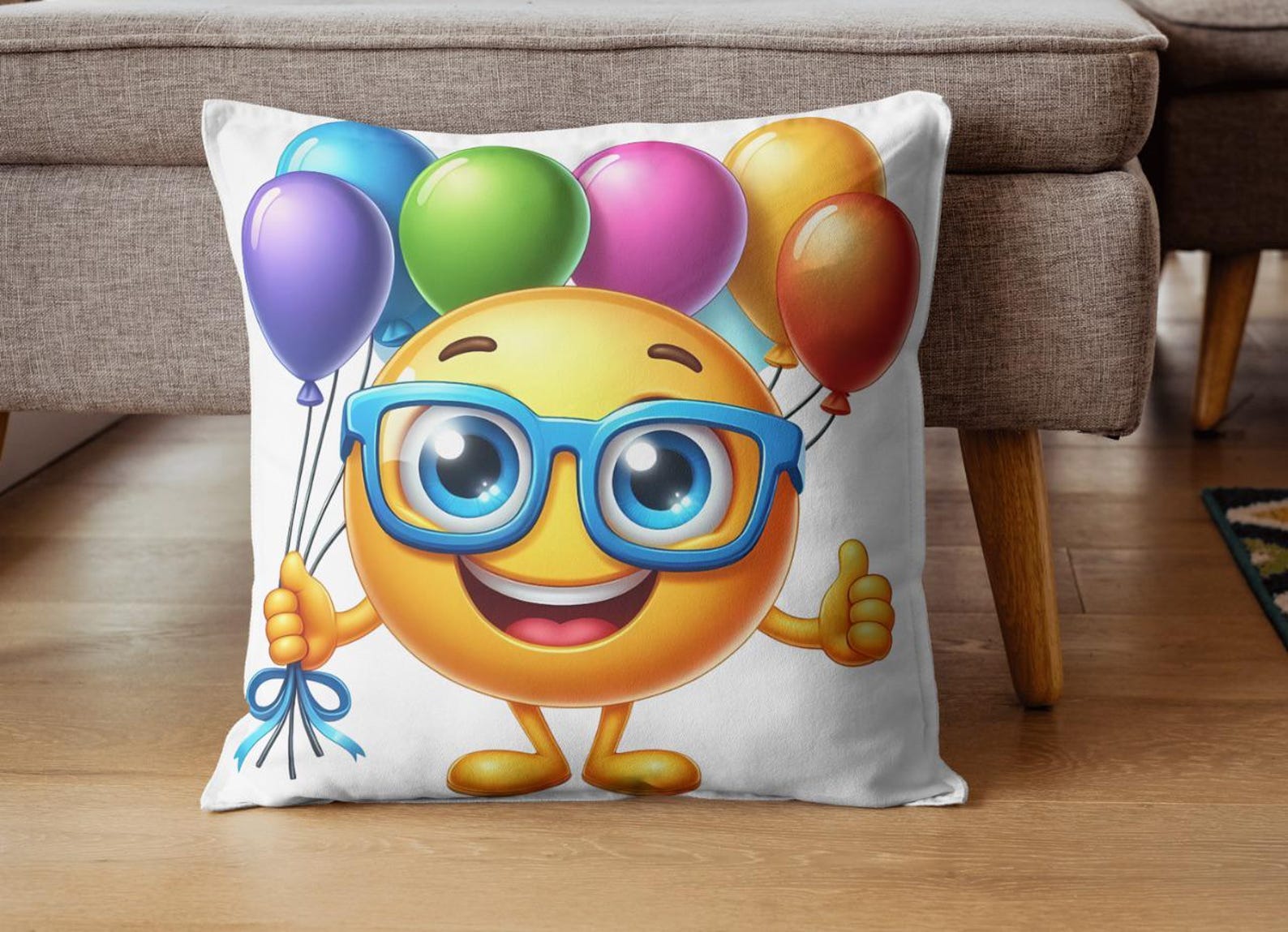 Watercolor Smiley Face Clipart: Colorful Emoji Graphics (digital ...