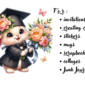 Watercolor Graduation Animals Clipart, Nursery Prints (digital Download ...