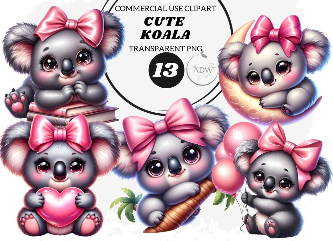 Cute Koala Clipart Animals Koala Baby Koala Children's Room With Koalas ...