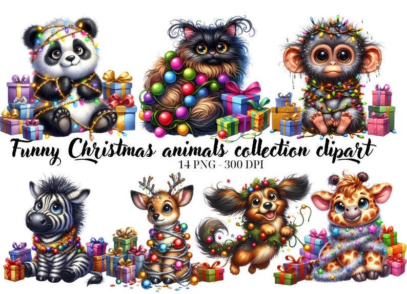 Winter Clipart, Winter Animals Clipart, Christmas Deer Png, Polar Bear ...