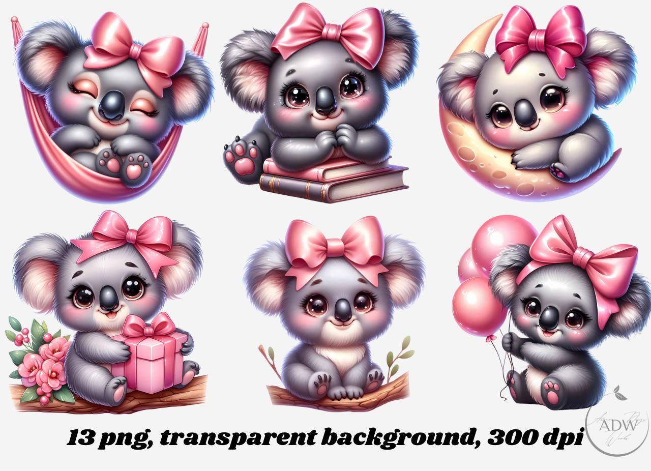Cute Koala Clipart Animals Koala Baby Koala Children's Room With Koalas ...