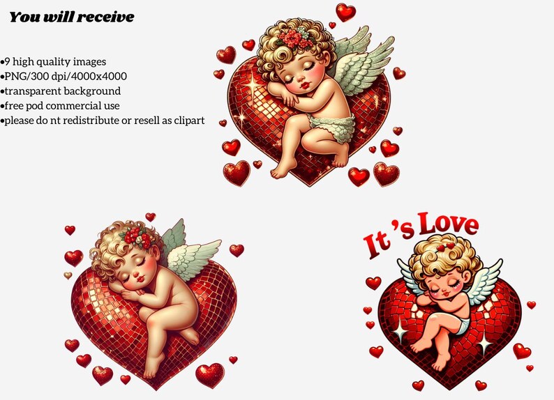 Red Cupid Clipart | Valentine Cupid PNG | Romantic Angel Illustration ...