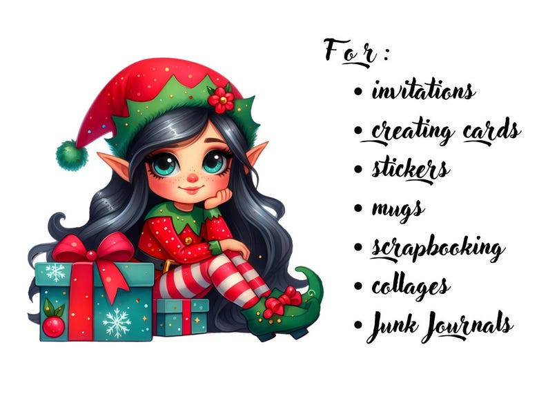 Christmas Elves Clipart, Christmas Clipart, Elves Clipart, Christmas ...