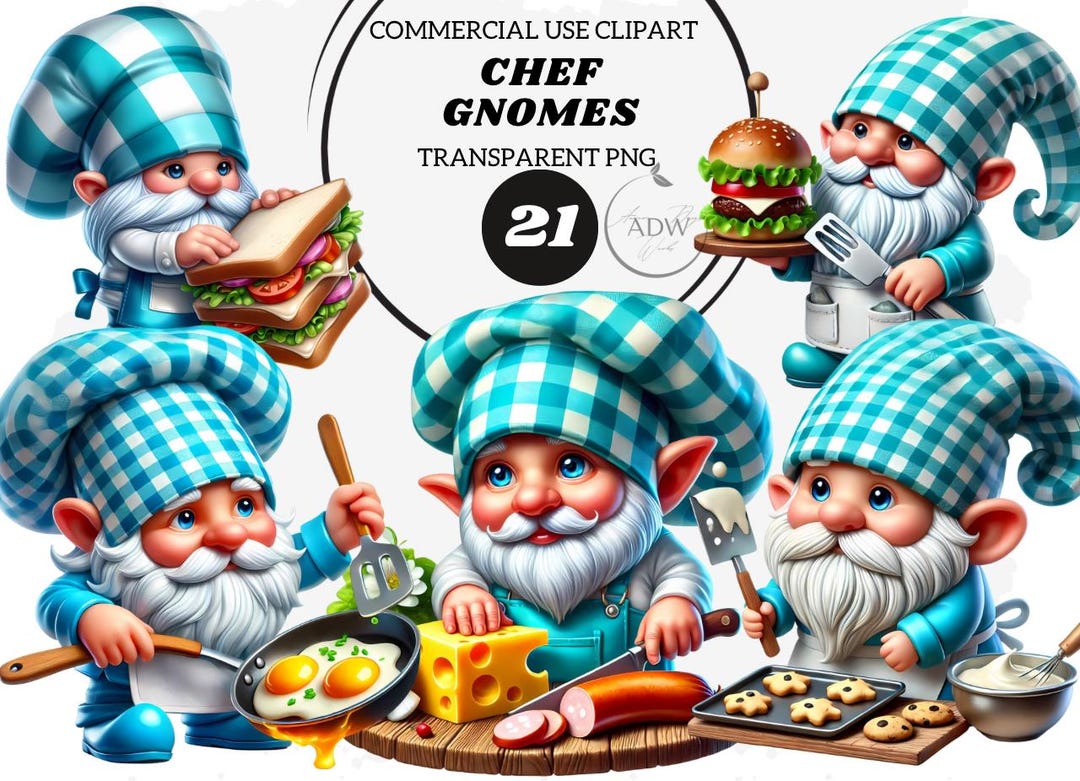 Chef Gnome Cook Gnome Cooking Gnome Cute Gnome Png Gnome Clipart Png ...