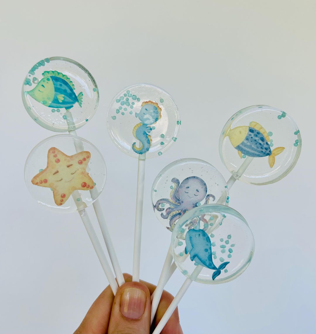 Lollipop Handmade Sugar Free Artisan Sea Marine Animals Fish Gift for ...