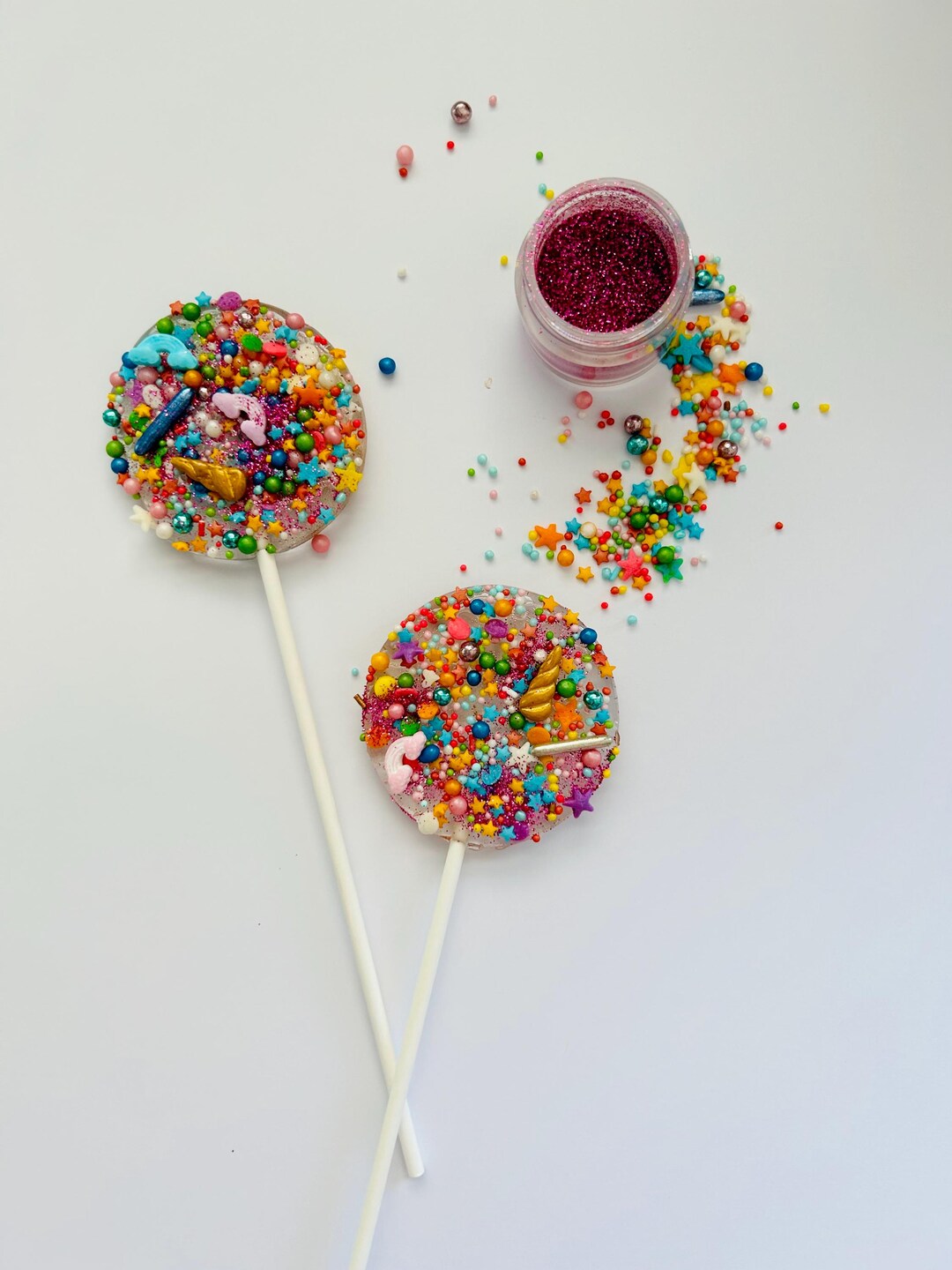 Lollipop Colorful Handmade Sugar-free Artisan Unicorn Party Rainbow ...