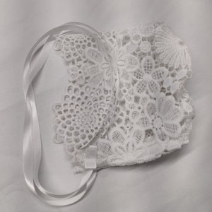 Baby Girl Bonnet, Baby Girl Christening Bonnet, Lace Baptism Bonnet ...