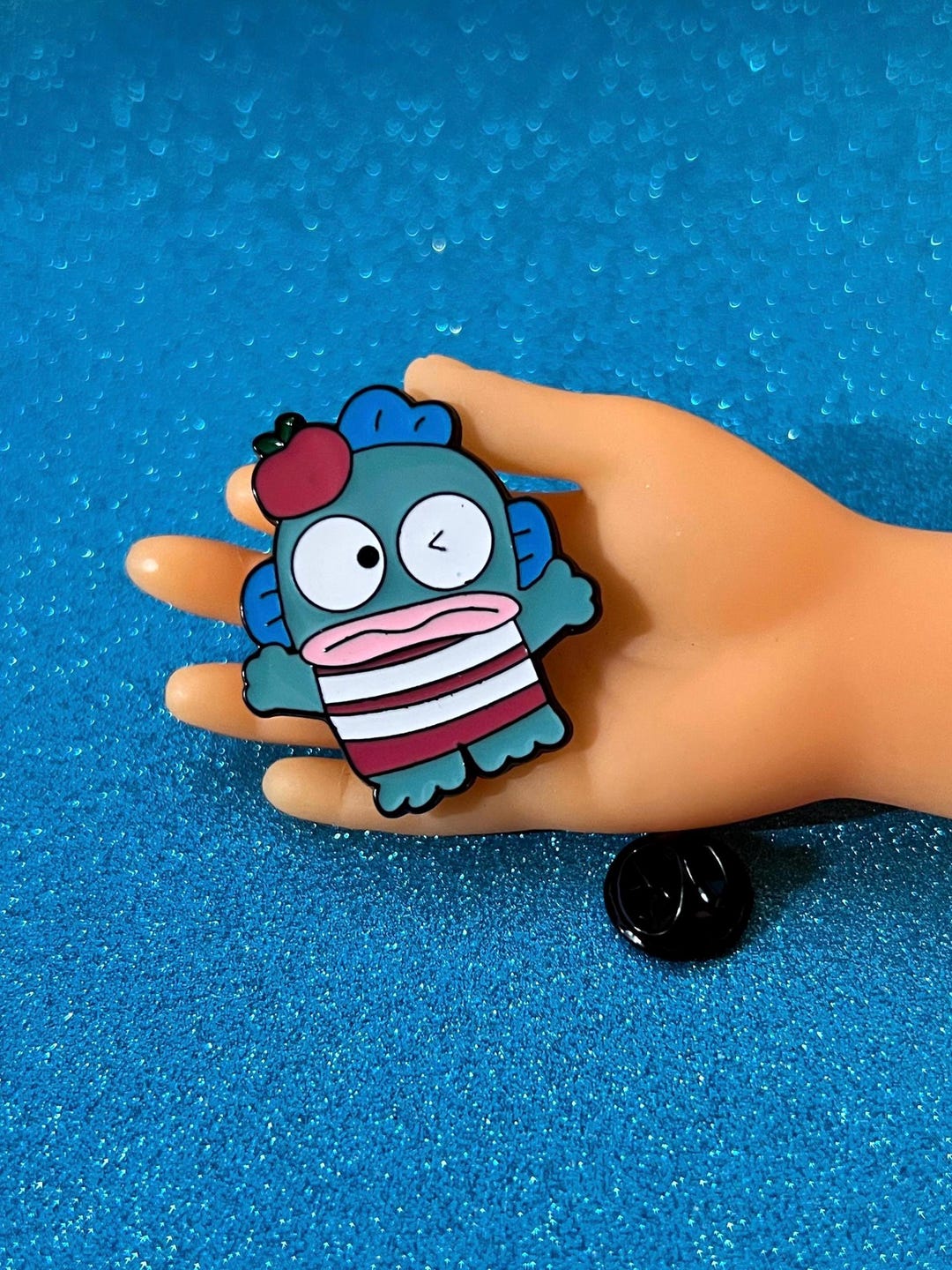 Sanrio Hangyodon Enamel Pin - Sanrio Collectible for Hello Kitty Fans ...