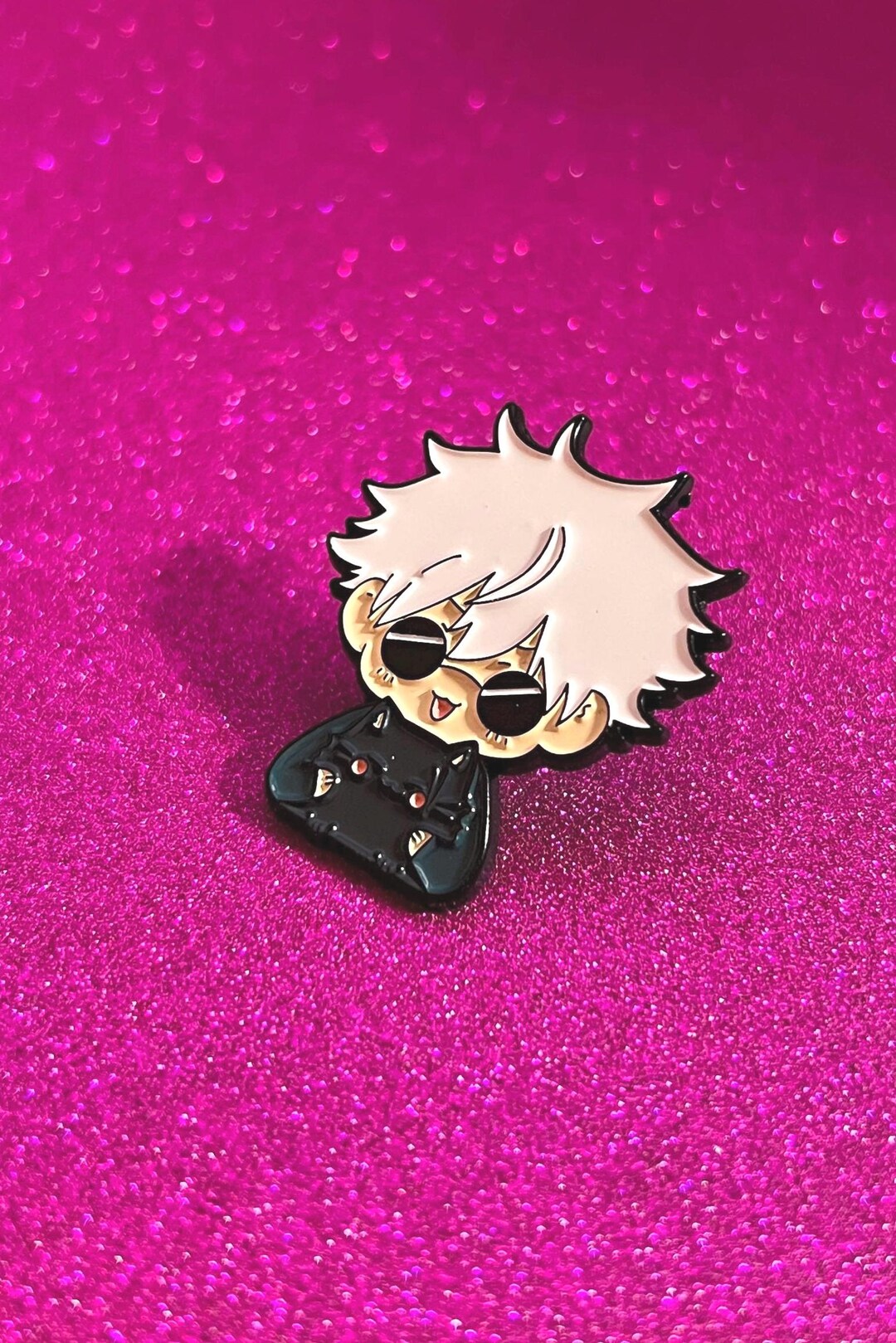 Chibi Satoru Gojo Enamel Pin Jujutsu Kaisen Collectible, Cute Anime Art ...