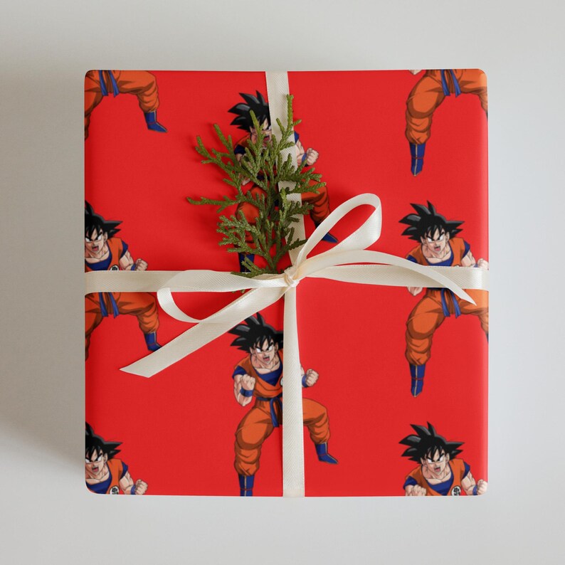 DBZ: Goku Wrapping Paper Sheets - Etsy