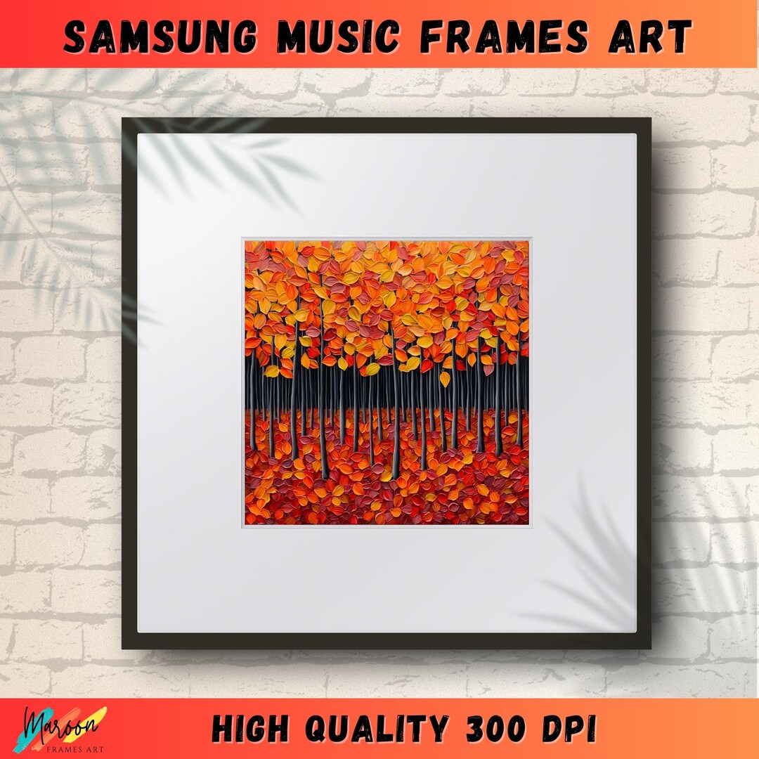 Samsung Music Frames Art | Autumn Forest| Digital Digital Print for ...