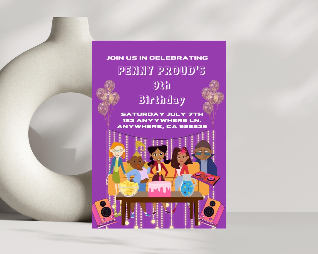 Penny Proud Birthday Invitation Custom Invitation Made to Order Can Be ...
