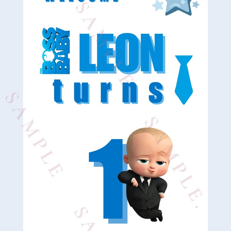 Boss Baby Backdrop - Etsy