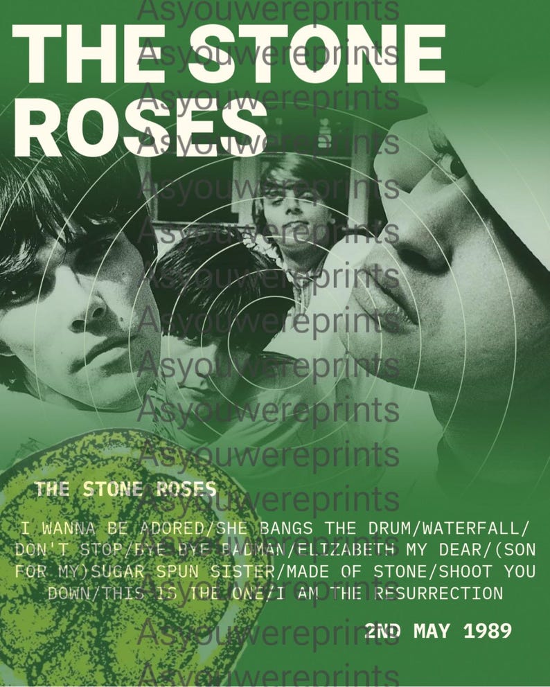 THE STONE ROSES Debut Album Poster - Etsy