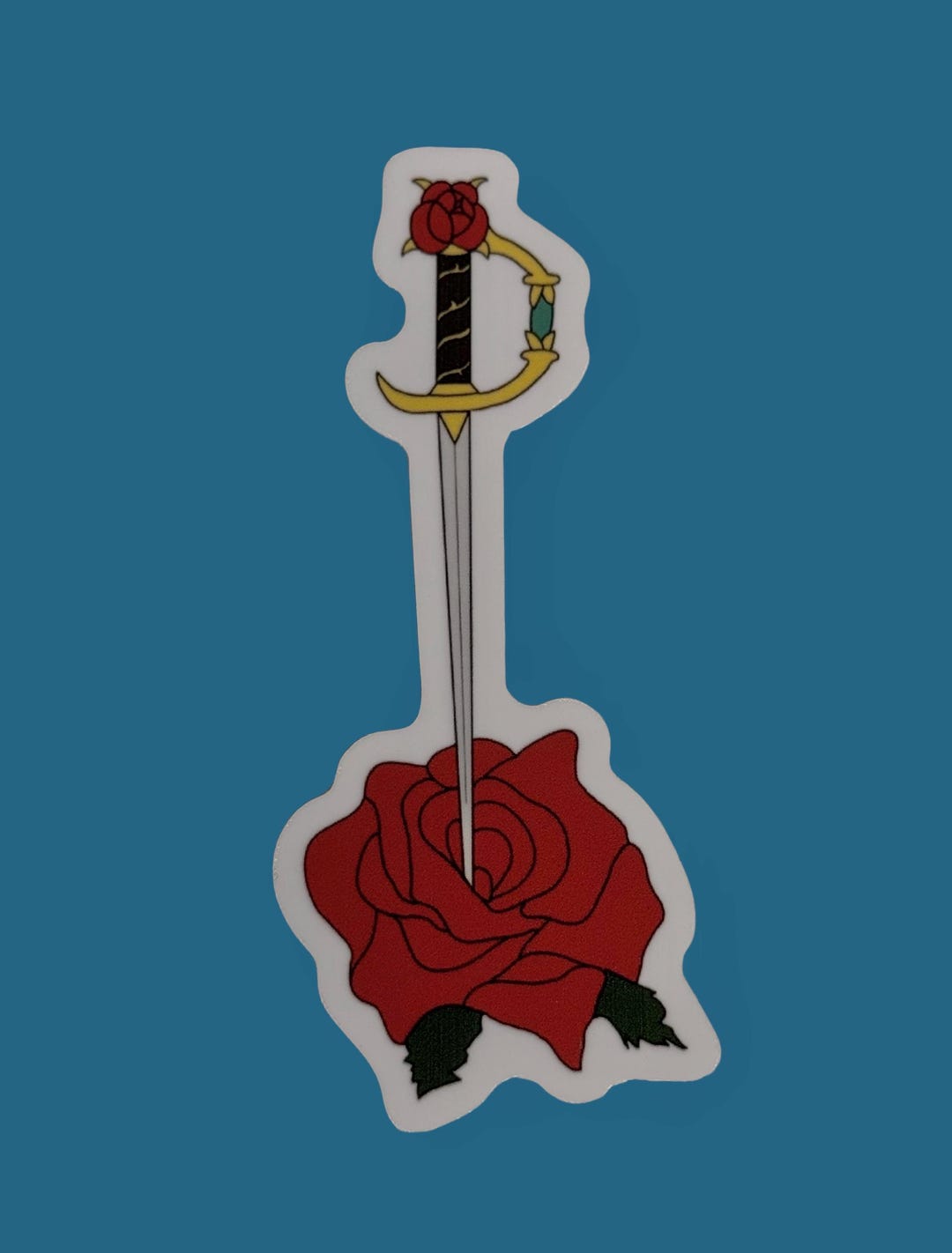 Revolutionary Girl Utena Anime Sword and Rose Vinyl Sticker - Etsy