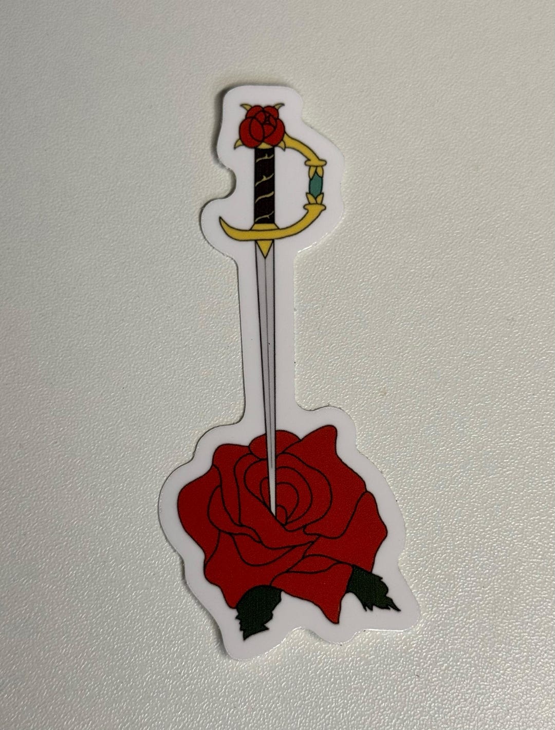 Revolutionary Girl Utena Anime Sword and Rose Vinyl Sticker - Etsy