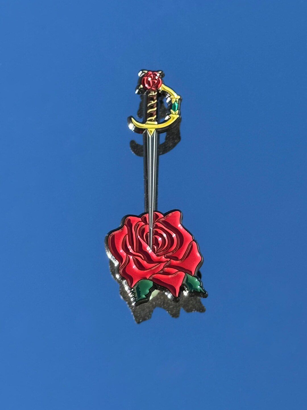 Revolutionary Girl Utena Anime Sword and Rose Soft Enamel Pin V1 - Etsy