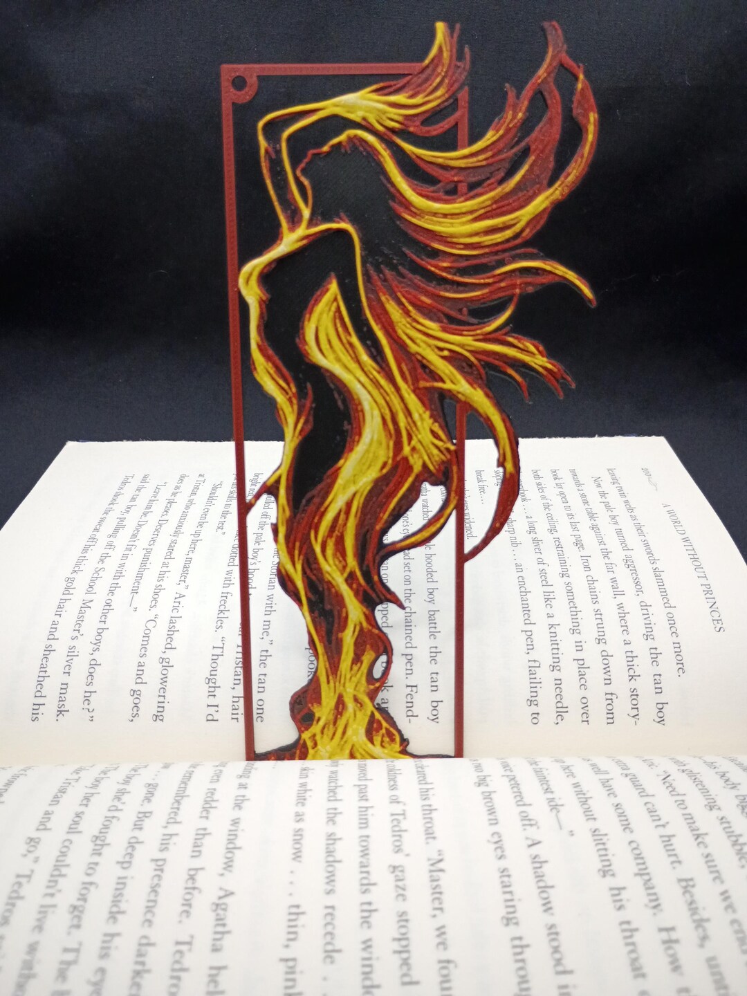 The Fire Dancer - Bookmark - Framed - Etsy