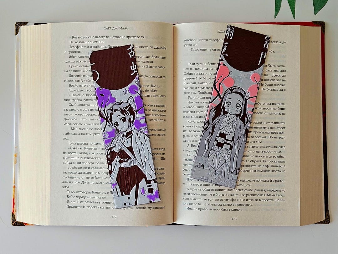 Anime Bookmarks: Character Art - Set 3 - (set of 2) - Etsy