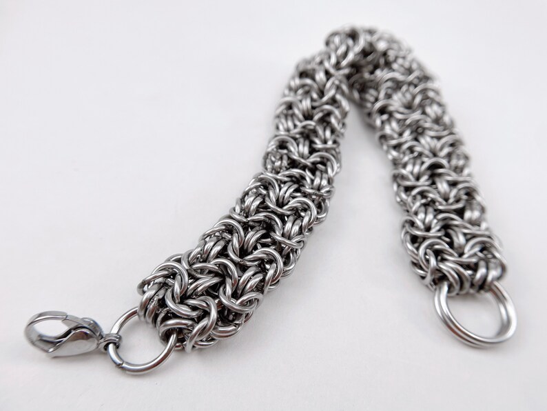 Triple Byzantine Welded-link Chainmaille Bracelet - Etsy