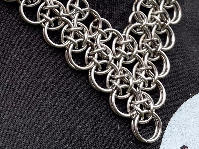 Japanese Helms Weave - Welded-link Chainmaille Necklace - Etsy